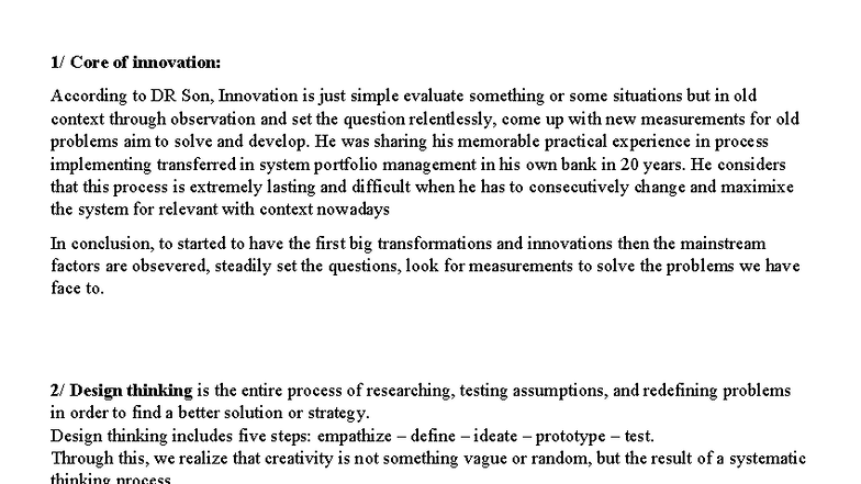 Design Thinking: A Systematic Approach to Innovation and Problem ...