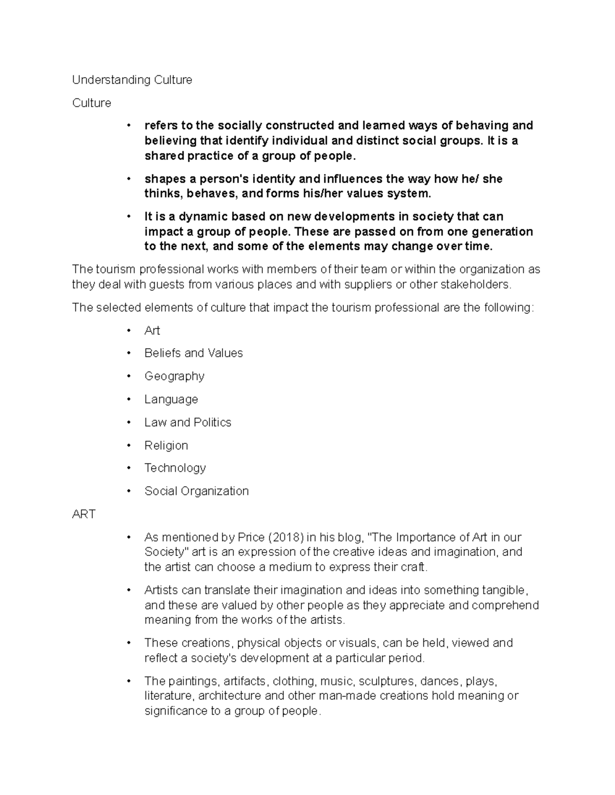 Chapter 1 Multicultural - Understanding Culture Culture refers to the ...