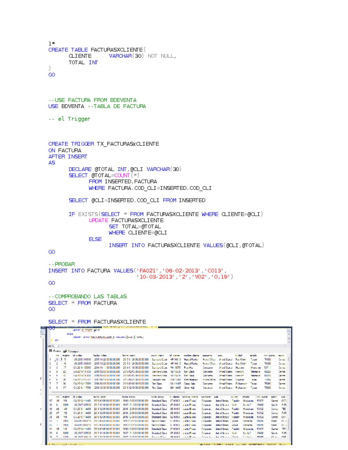 PC3 - SQL Database Creation and Trigger Management Notes - Studocu