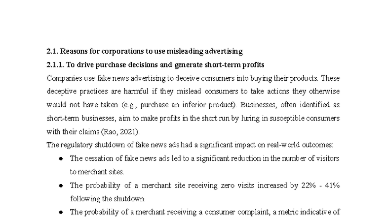ECo MMerce - Misleading Advertising and Consumer Behavior Analysis ...