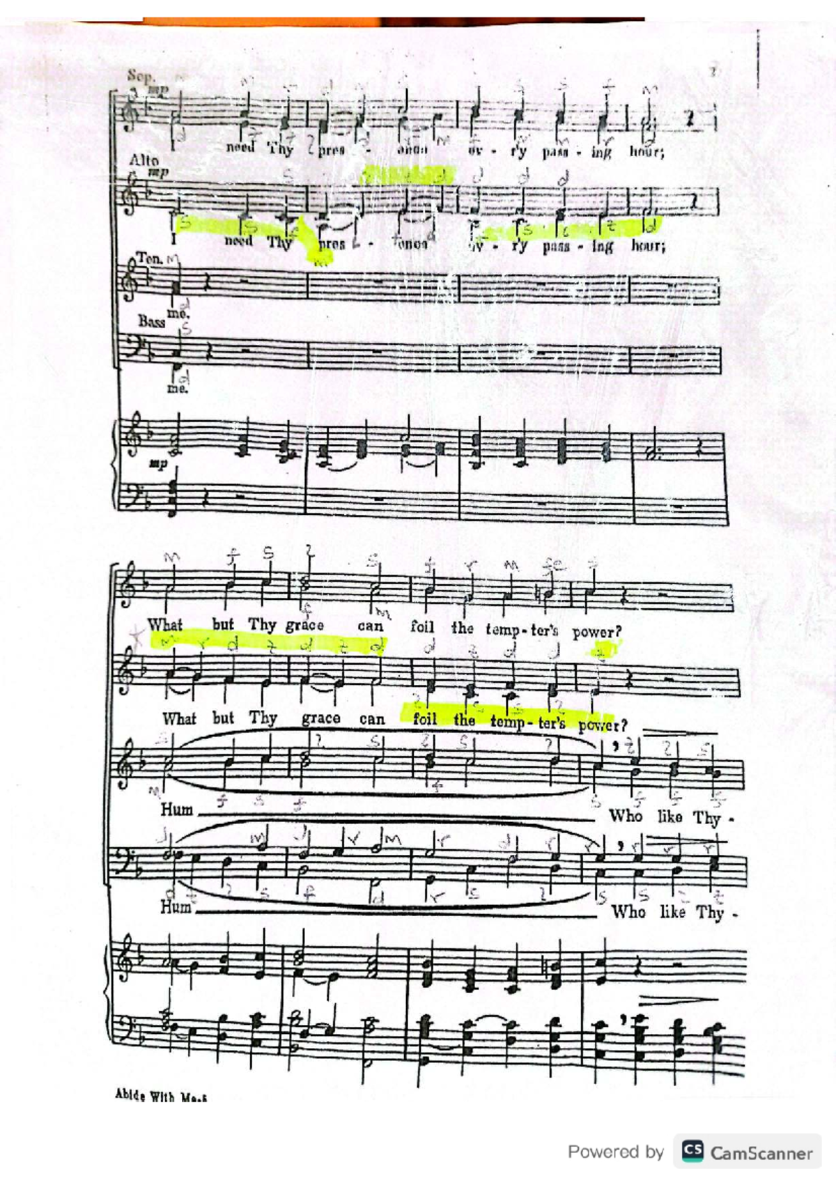 Abide With Me: Analysis and Reflection on the Hymn's Themes - Studocu