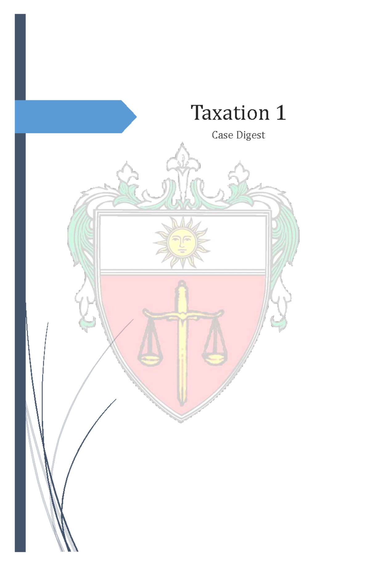 Taxation 1 Case Digest: Key Principles and Jurisprudence for LAW 101 ...