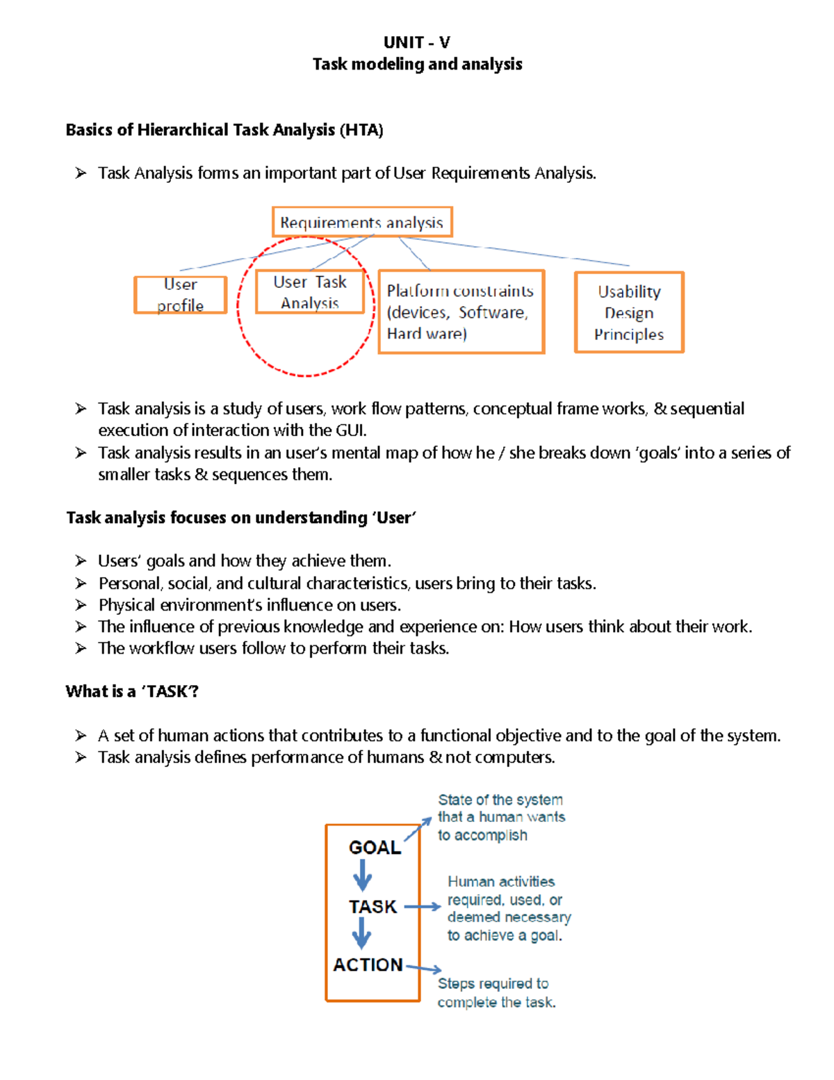 Task Modeling and Analysis in HCI: Hierarchical Task Analysis (HCI5 ...