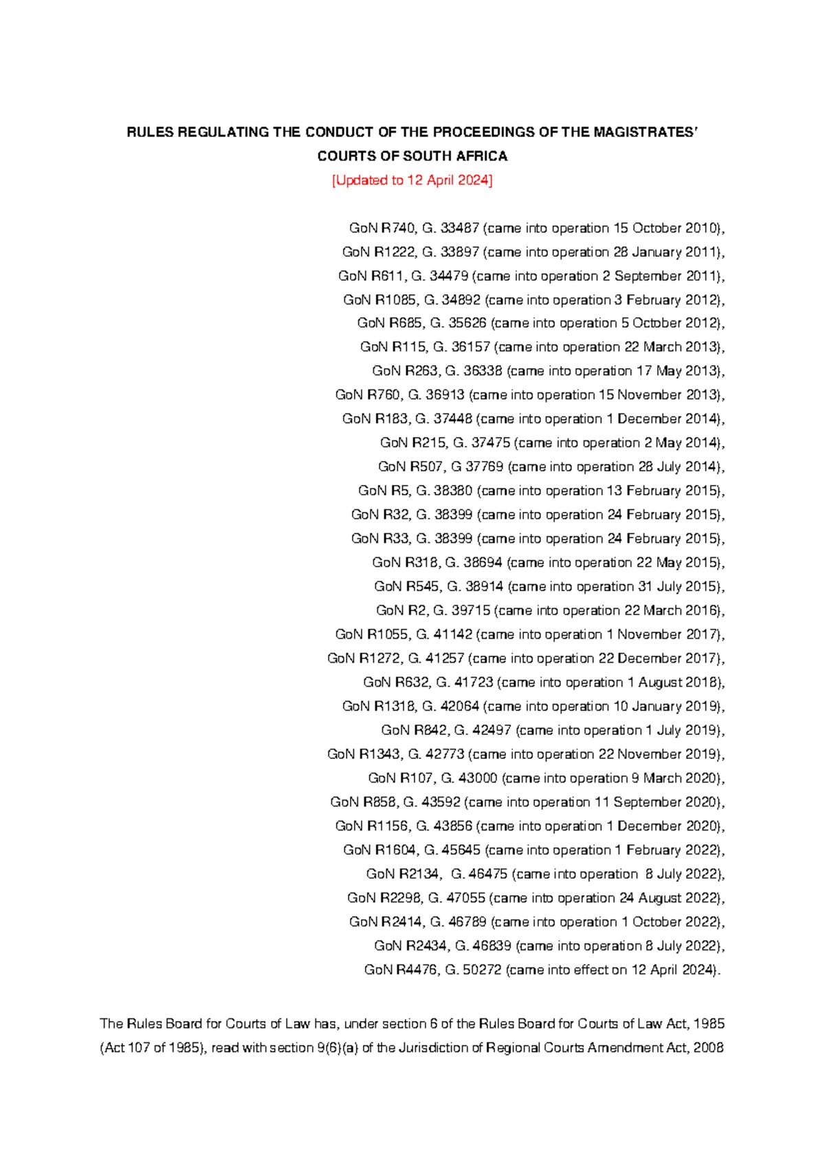 Draft Order Example - High Court of South Africa Case Document - Studocu