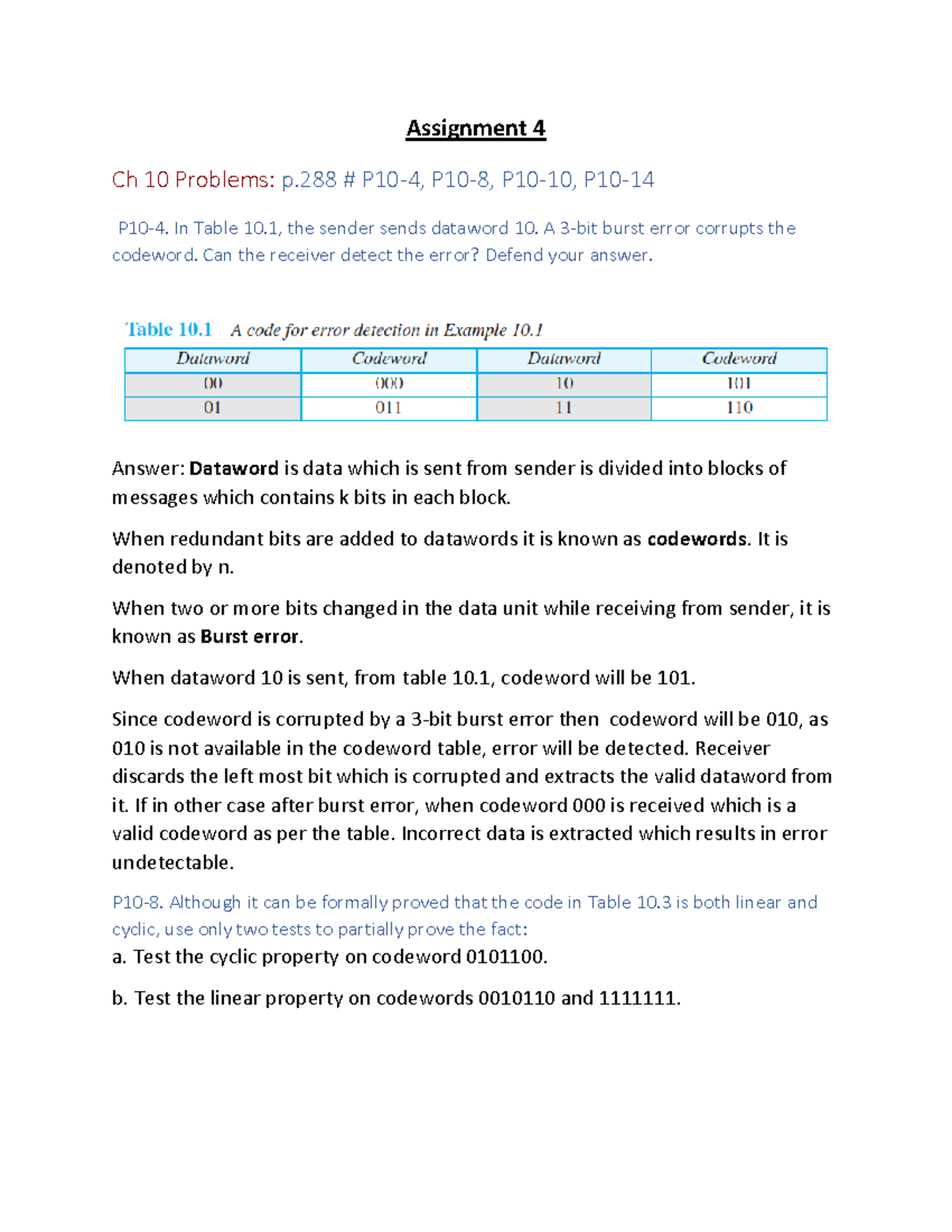 Data Communication Assignment 4 Solutions for Chapters 10-12 - Studocu