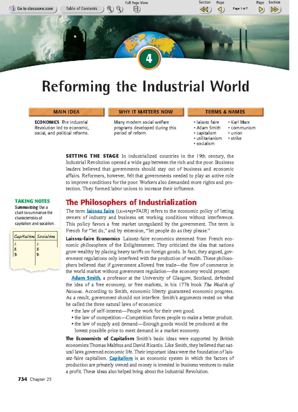 Industrial Revolution Reforms: Capitalism, Socialism, and Labor Rights ...