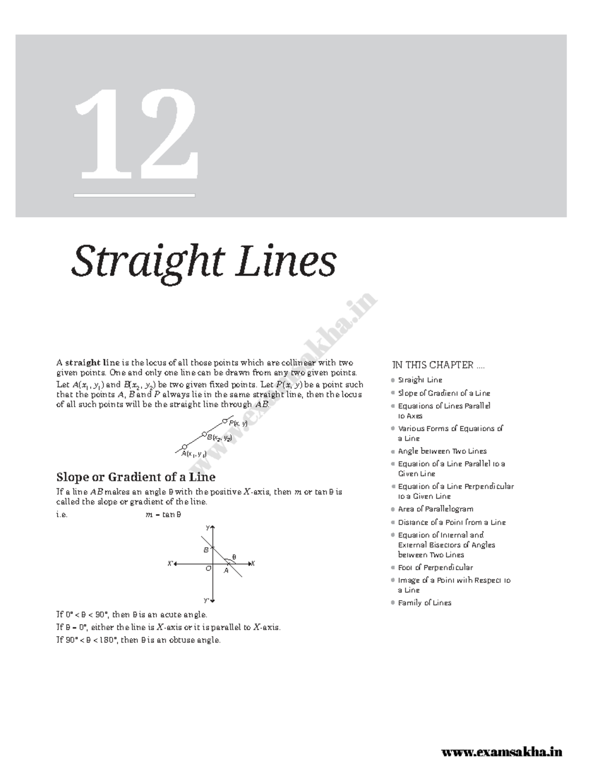 JEE Main Mathematics: Straight Lines Concepts and Equations - Studocu