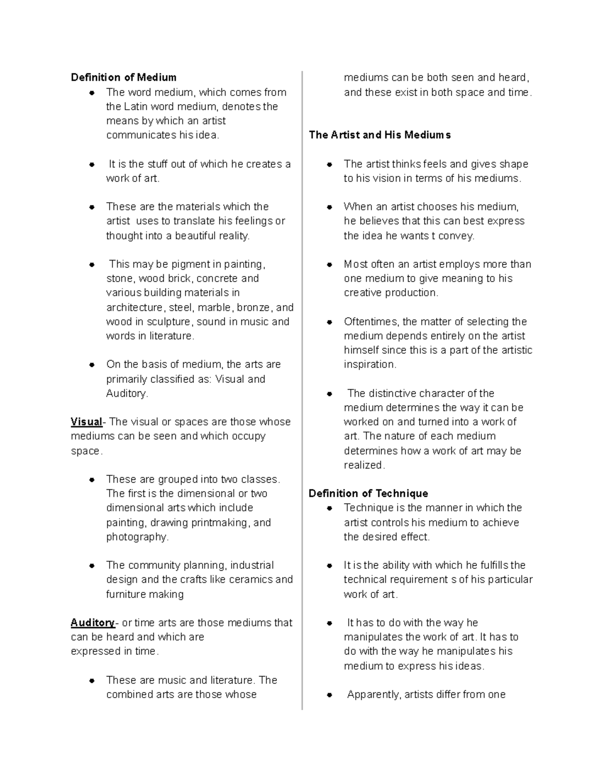 AA-reviewer - okay - Definition of Medium The word medium, which comes ...