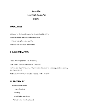 Detailed Lesson Plan in Math 9: Trigonometry Concepts & Applications ...