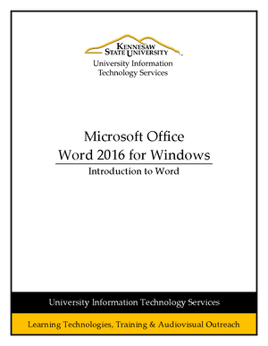 Ms Word Practical execises for computer basics - Microsoft Word Getting ...