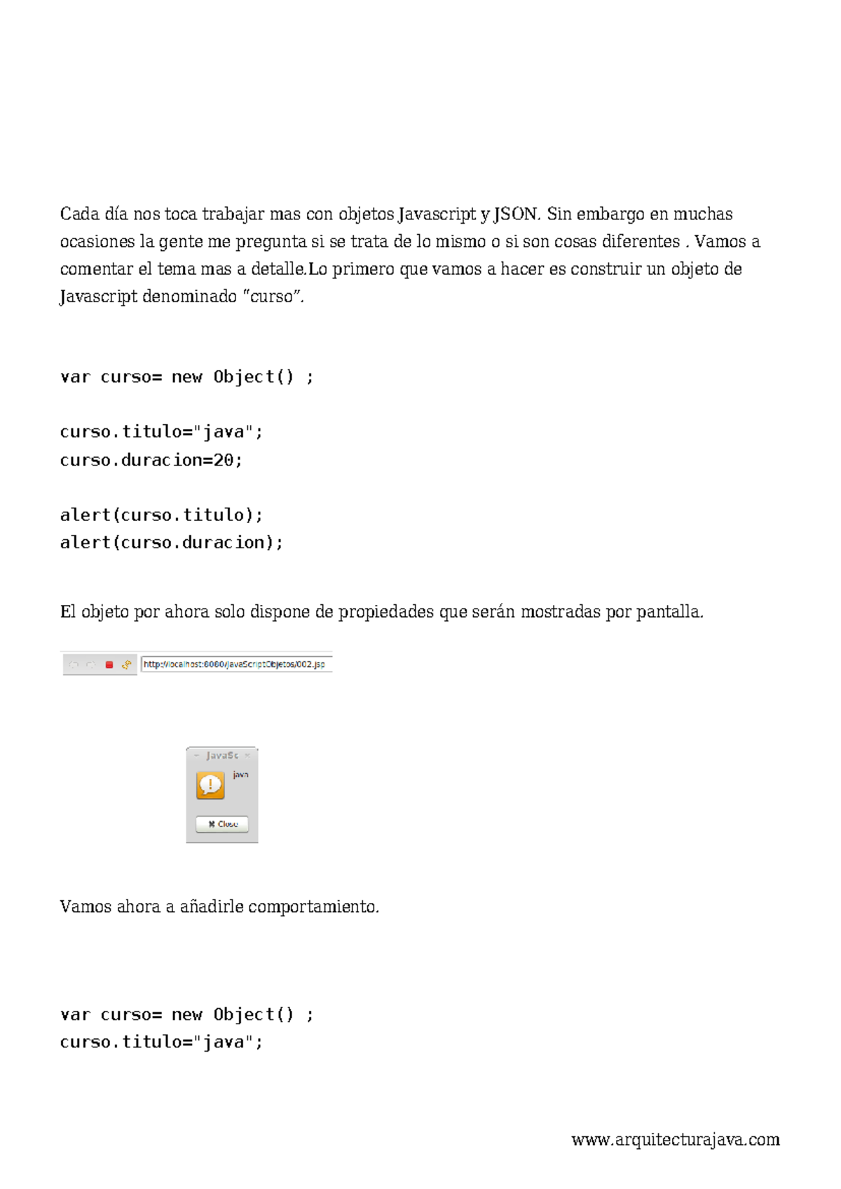 Objetos en Javascript y JSON: Diferencias Clave y Ejemplos - Studocu