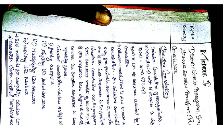 Module 1 DSP - Circular Convolution and DFT Techniques - Studocu