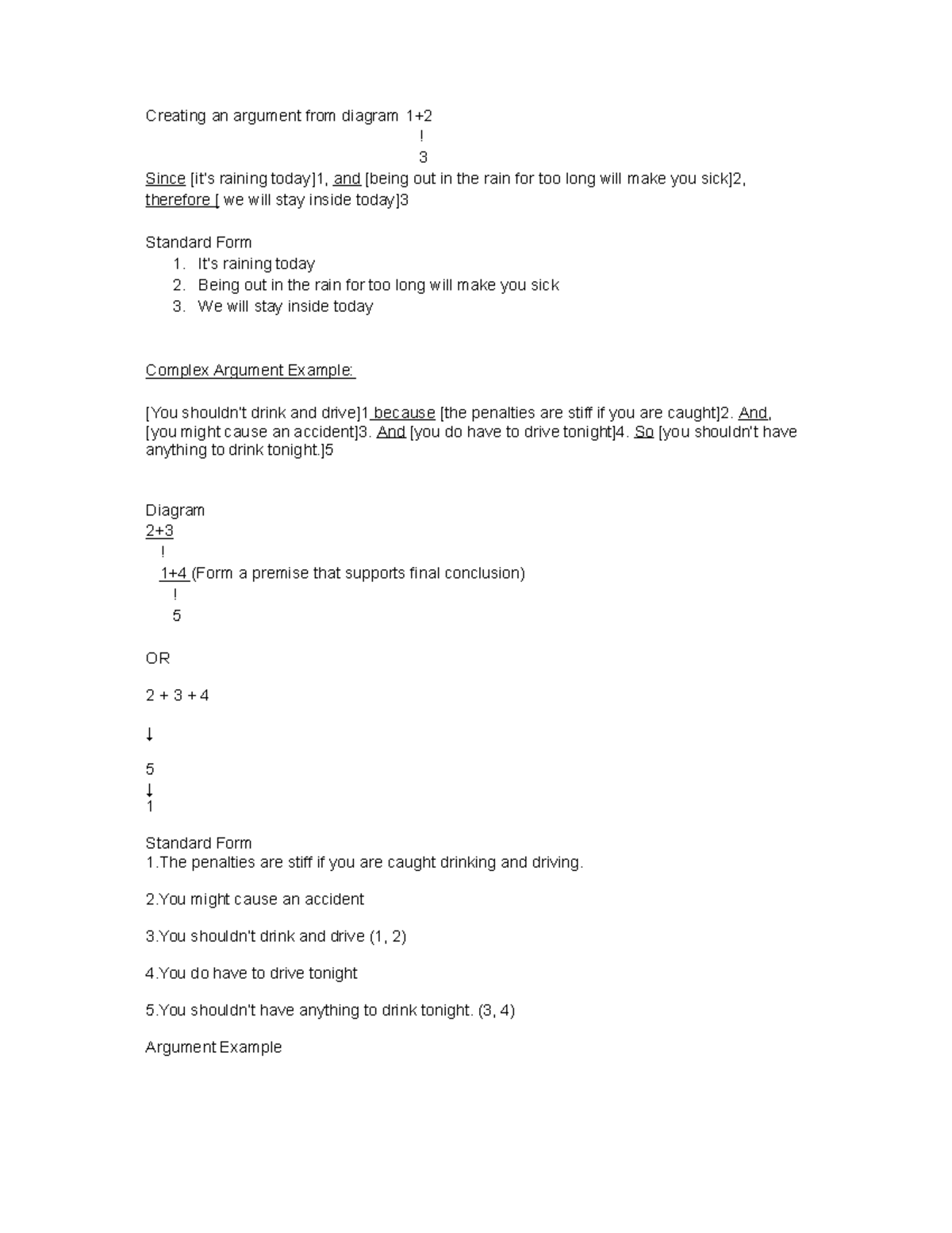 PHI 1101 Lecture 3: Constructing Arguments from Diagrams - Studocu