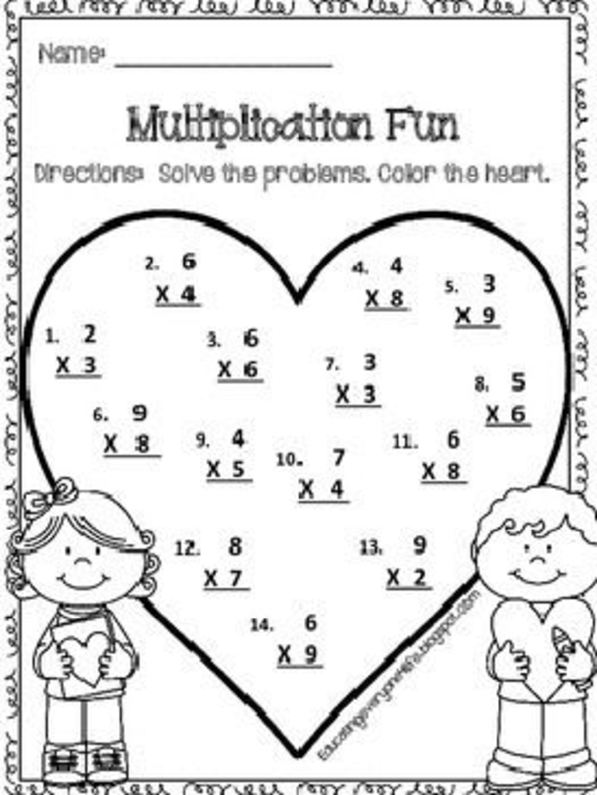 Multiplying Numbers - Addition Coloring Sheets v2 - General Mathematics ...
