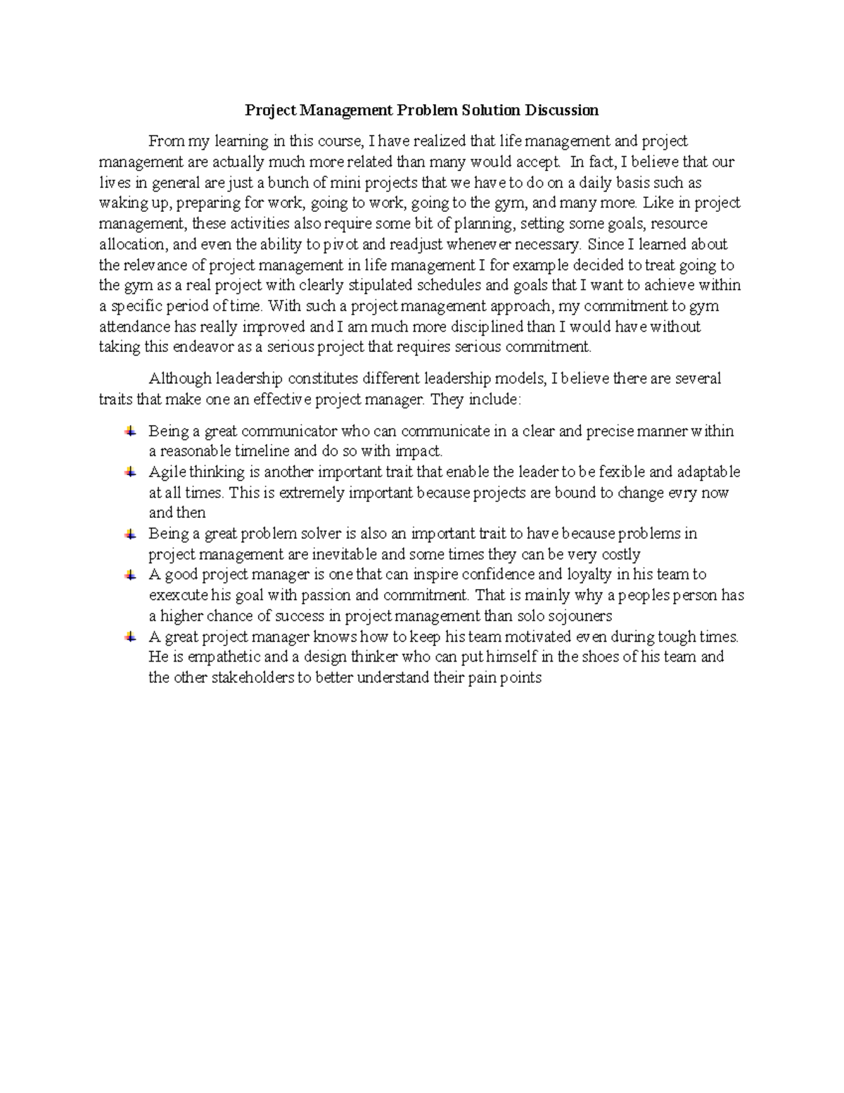 Case Study: Insights on Project Management and Life Management ...