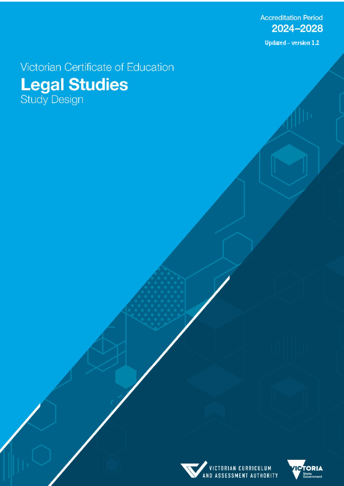 VCE Legal Studies Study Design 2024: Updated Version 1.2 - Studocu