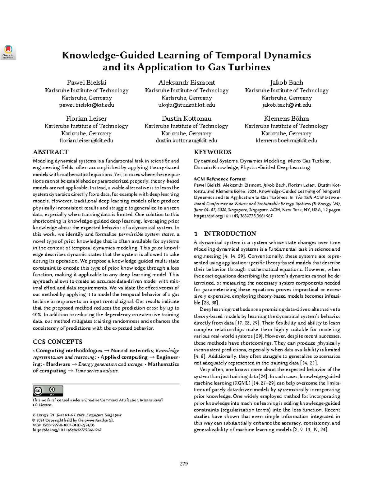 Learning Temporal Dynamics for Gas Turbines: A Deep Learning Approach ...