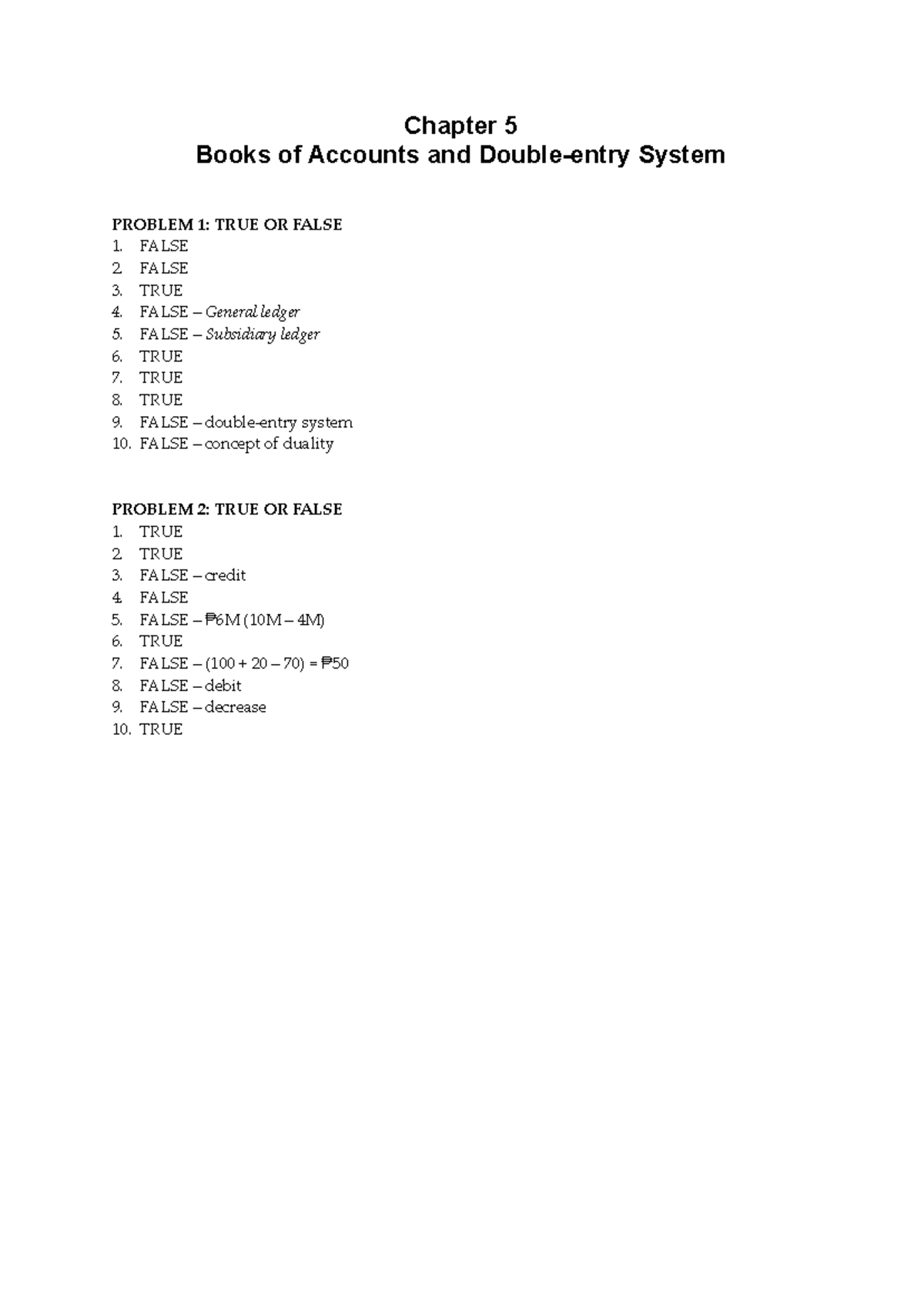 Chapter 5 Answers Key - Financial Accounting (3rd Ed.) - Studocu