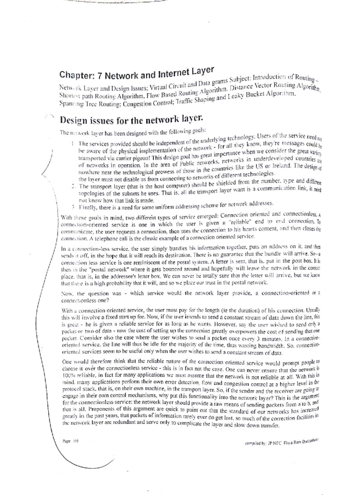 Computer Network - Chapter 7: Routing Algorithms and Congestion Control - Studocu