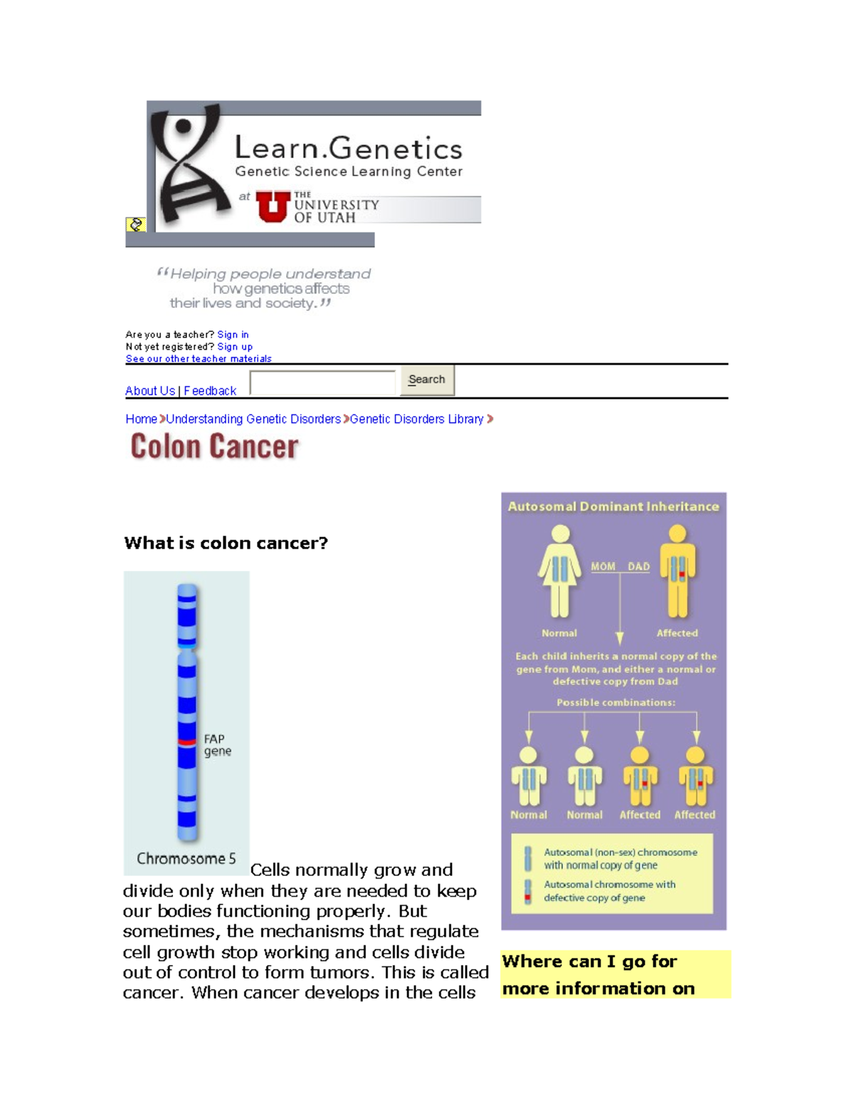 Genetic Disorders: Understanding Colon Cancer and Its Risks - Studocu