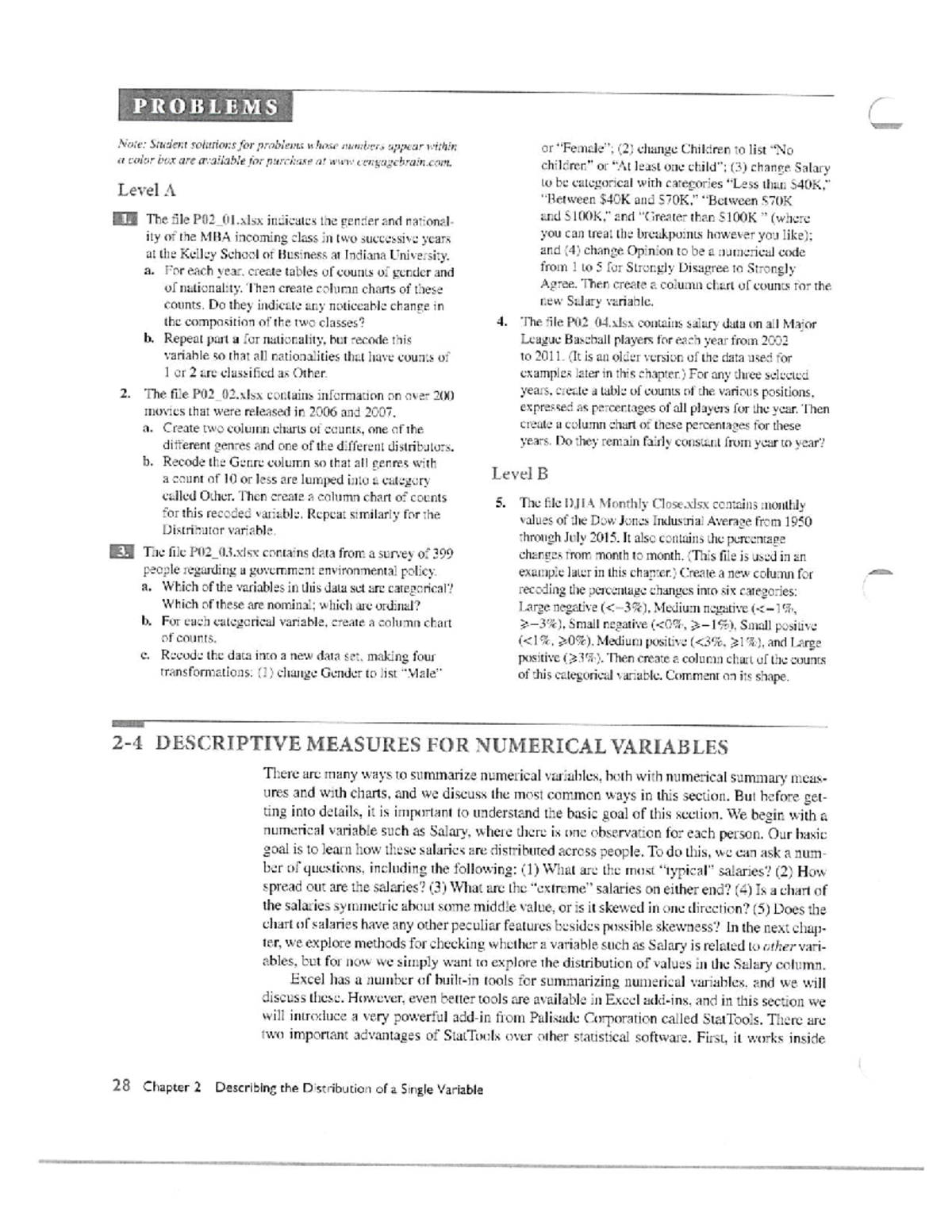 Assignment 1 Problems - PROBLEMS. Note: Student solutions for problems ...