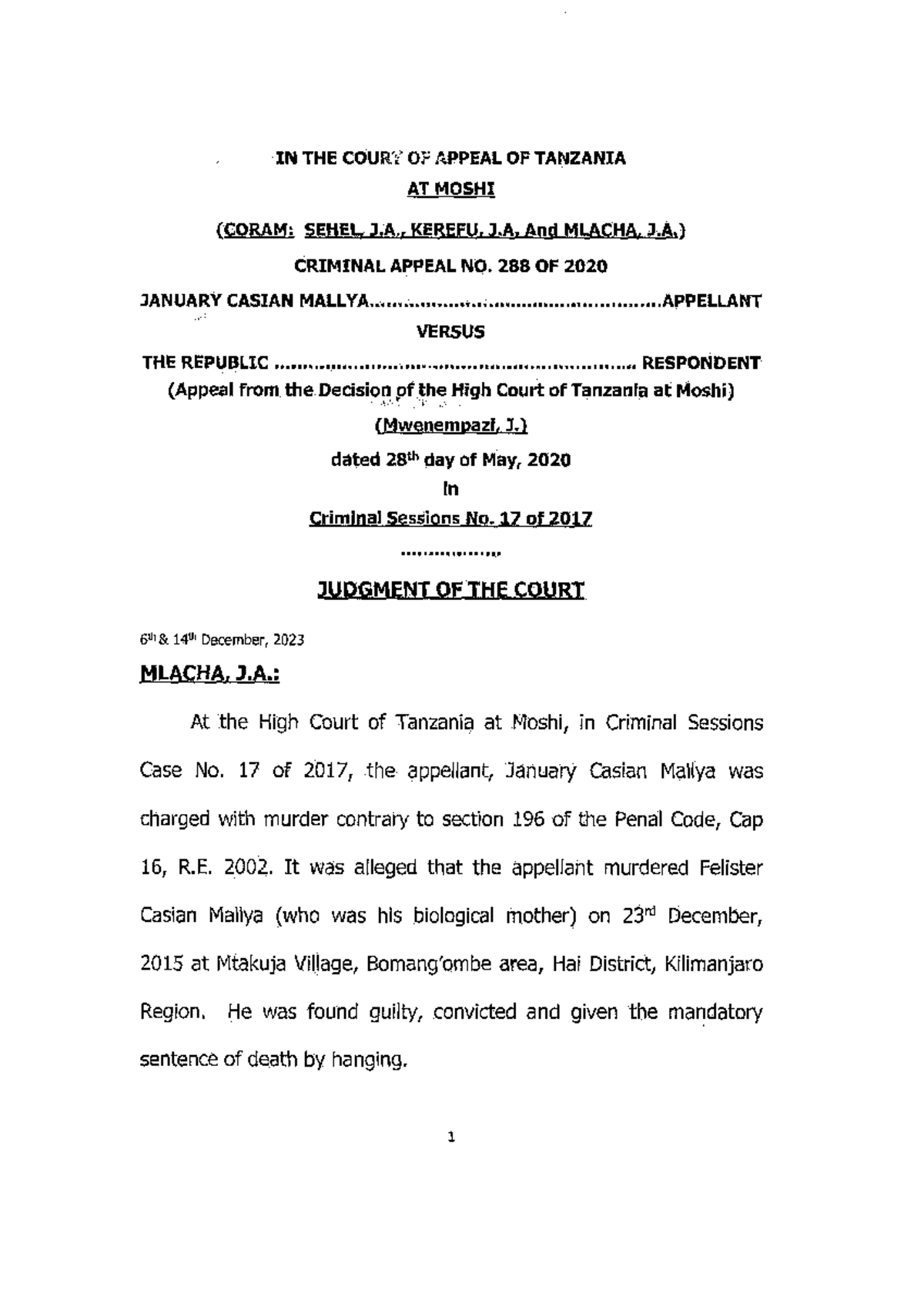 MD, Mendez - Case Study on Murder Trial: Conviction and Appeals ...