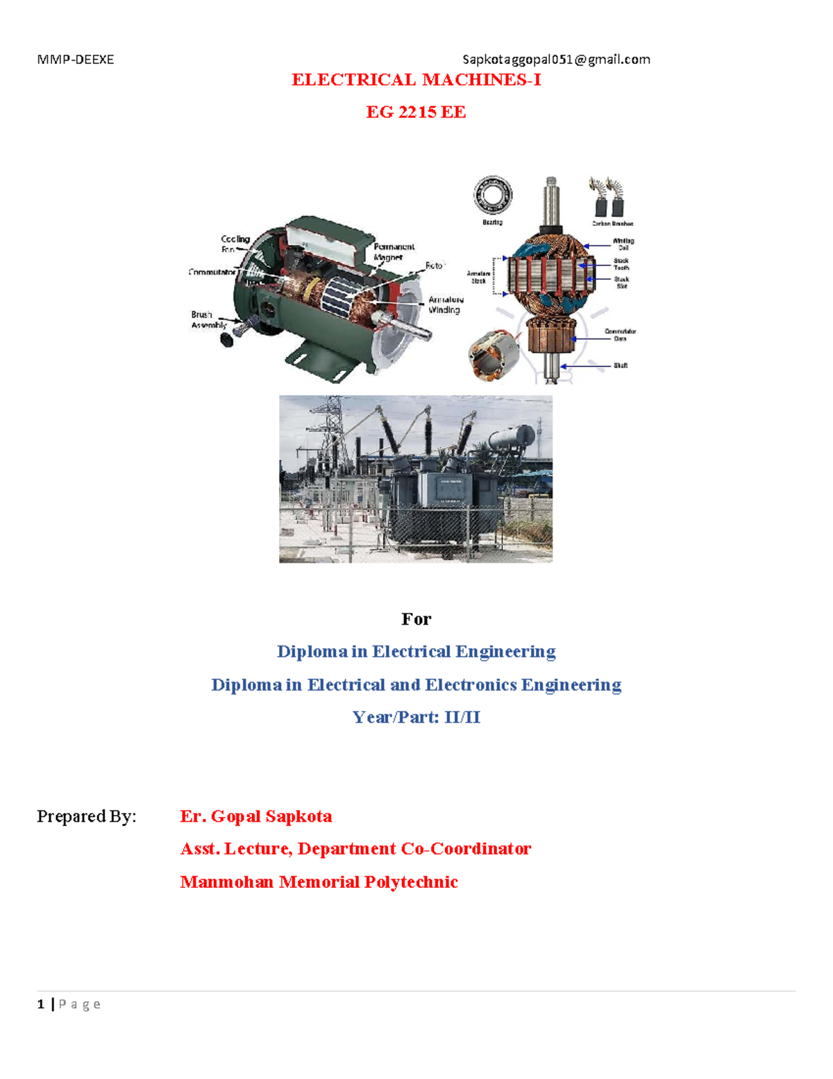 EG 2215 EE: Transformer Design and Operation Notes for Diploma - Studocu