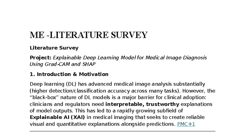 ME SURVEY: Explainable AI in Medical Imaging Using SHAP Techniques ...
