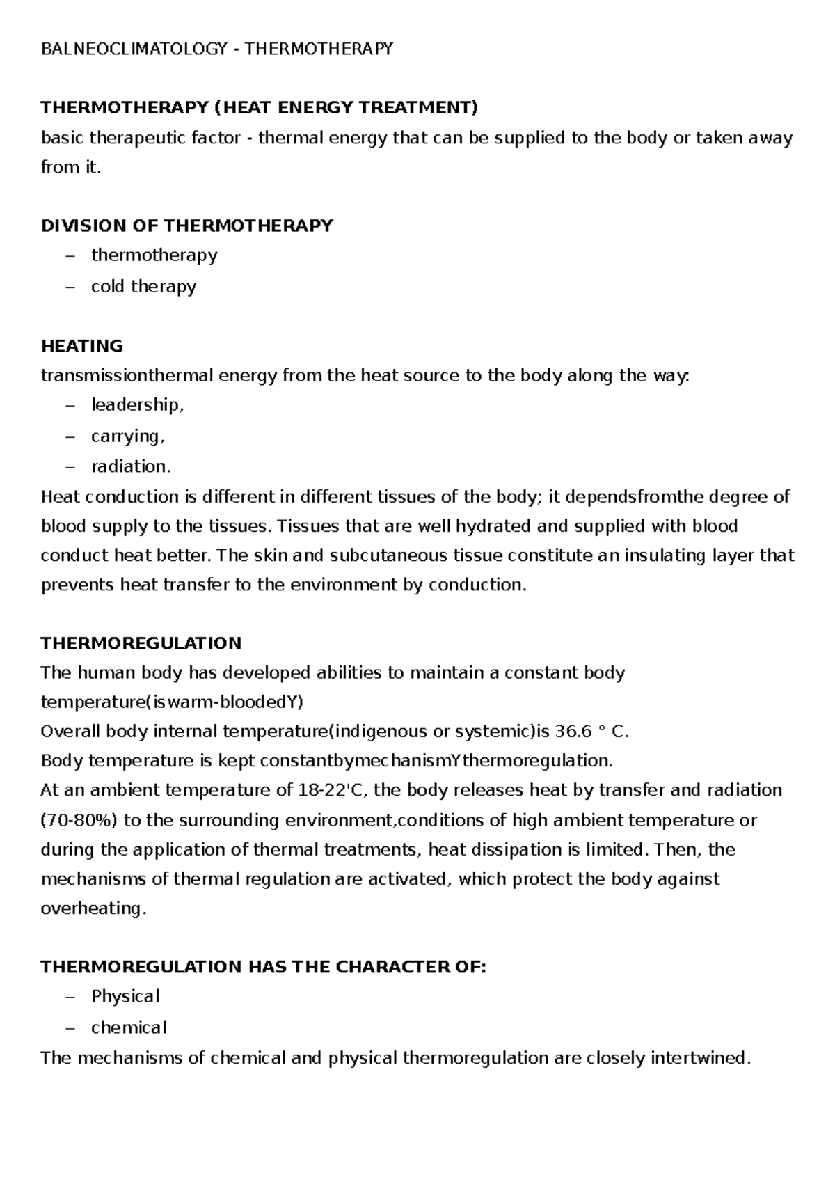 Balneology and Thermotherapy: Key Concepts and Treatments Overview ...