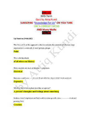 Eng101 Final Term Solved Mcqs By Moaaz Vustudypastpapers Eng101
