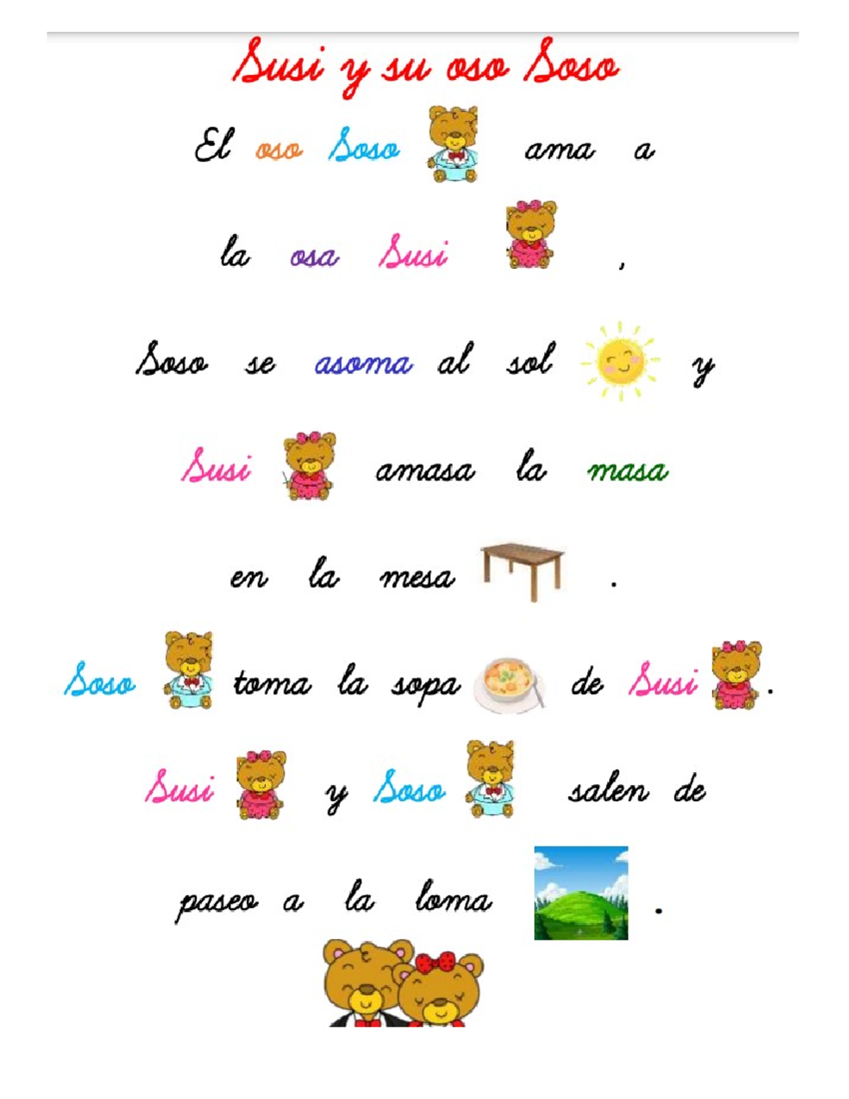 Lecturas de Susi y su Oso Soso: Historias y Rimas para Niños - Studocu