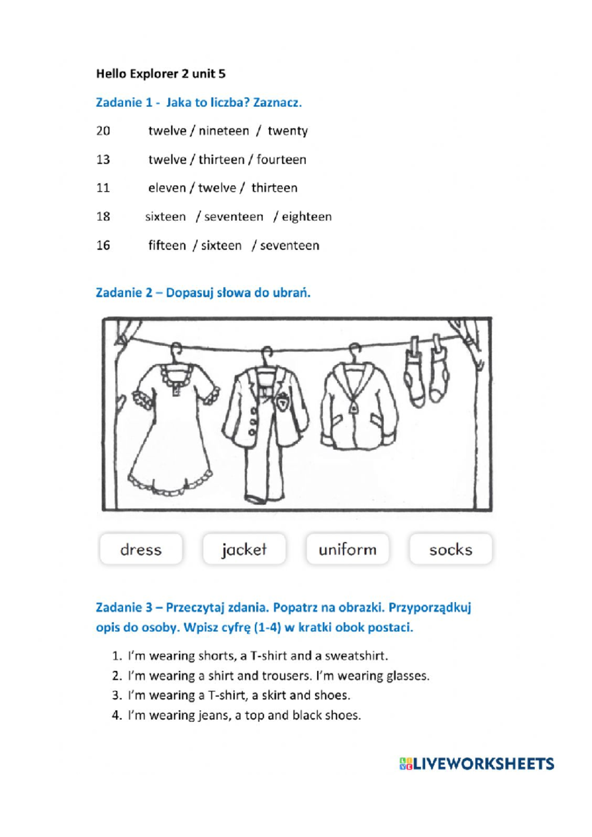 Hello Explorer 2 Unit 5 Test - Grupa A Activities - Studocu