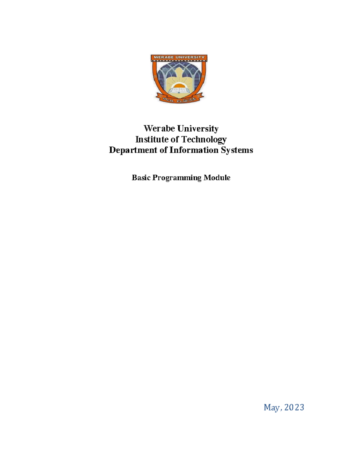 Basic Programming Module (CS101): Introduction to C++ Concepts - Studocu