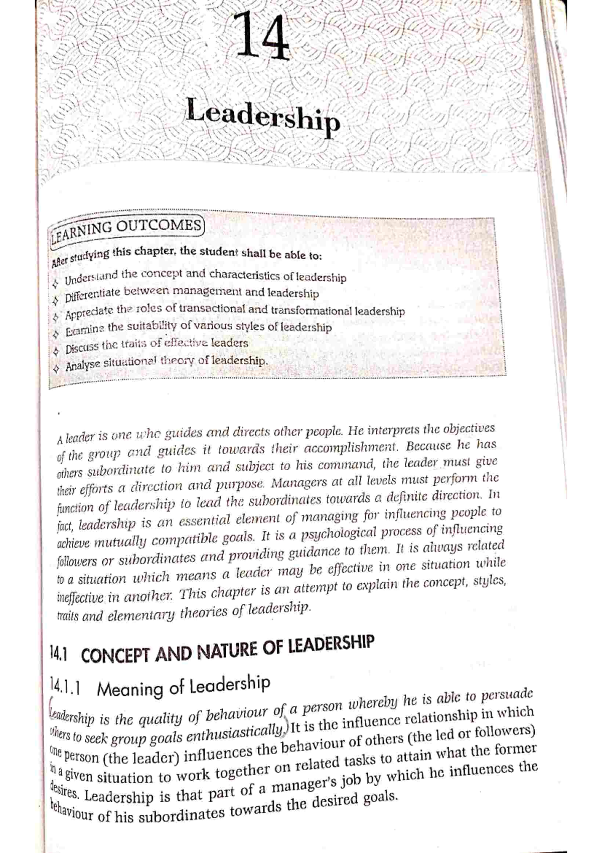 14 Leadership Learning Outcomes: Understanding Leadership Concepts and ...