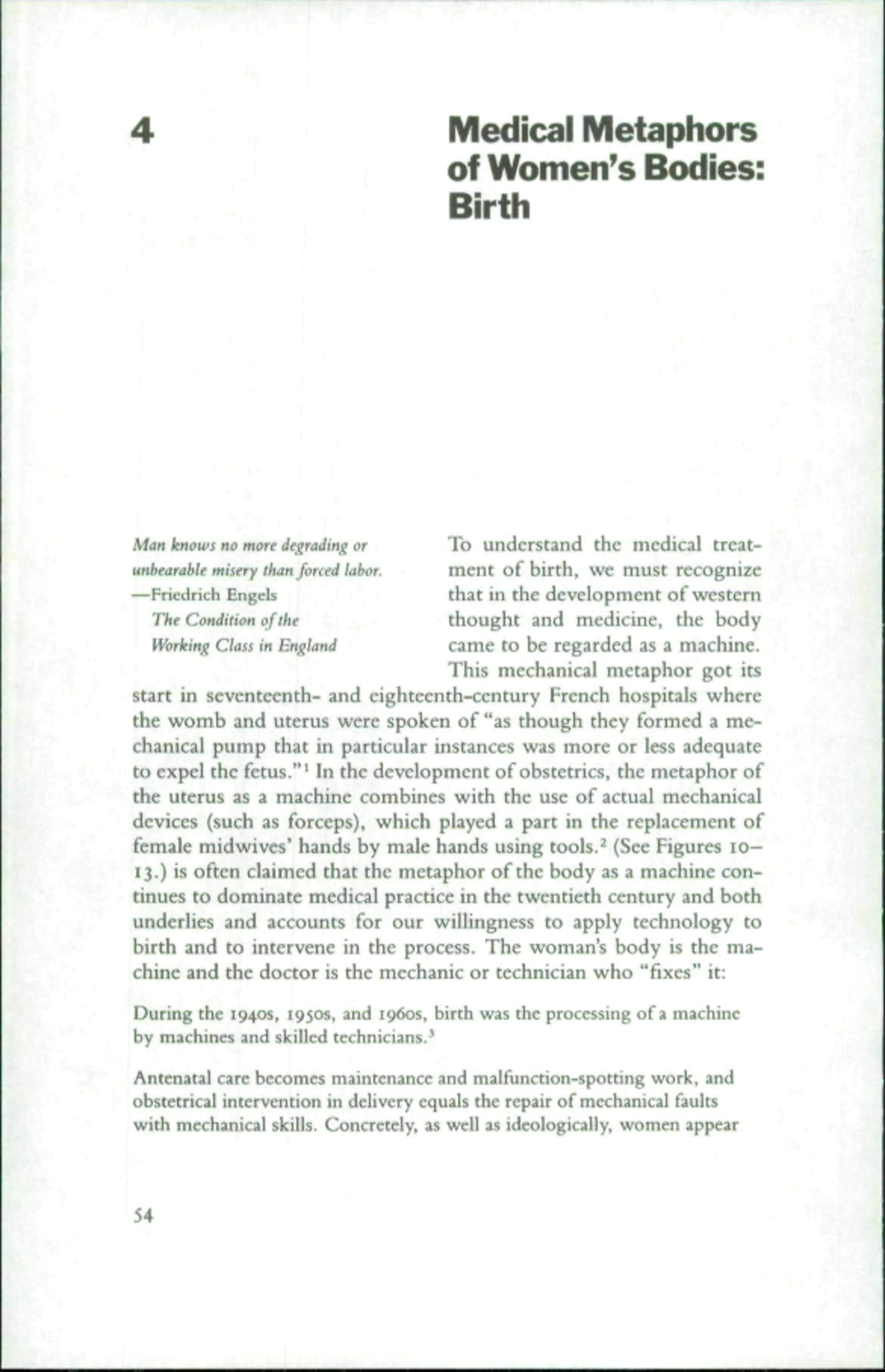 Medical Metaphors of Birth: Analyzing the Machine Metaphor in ...