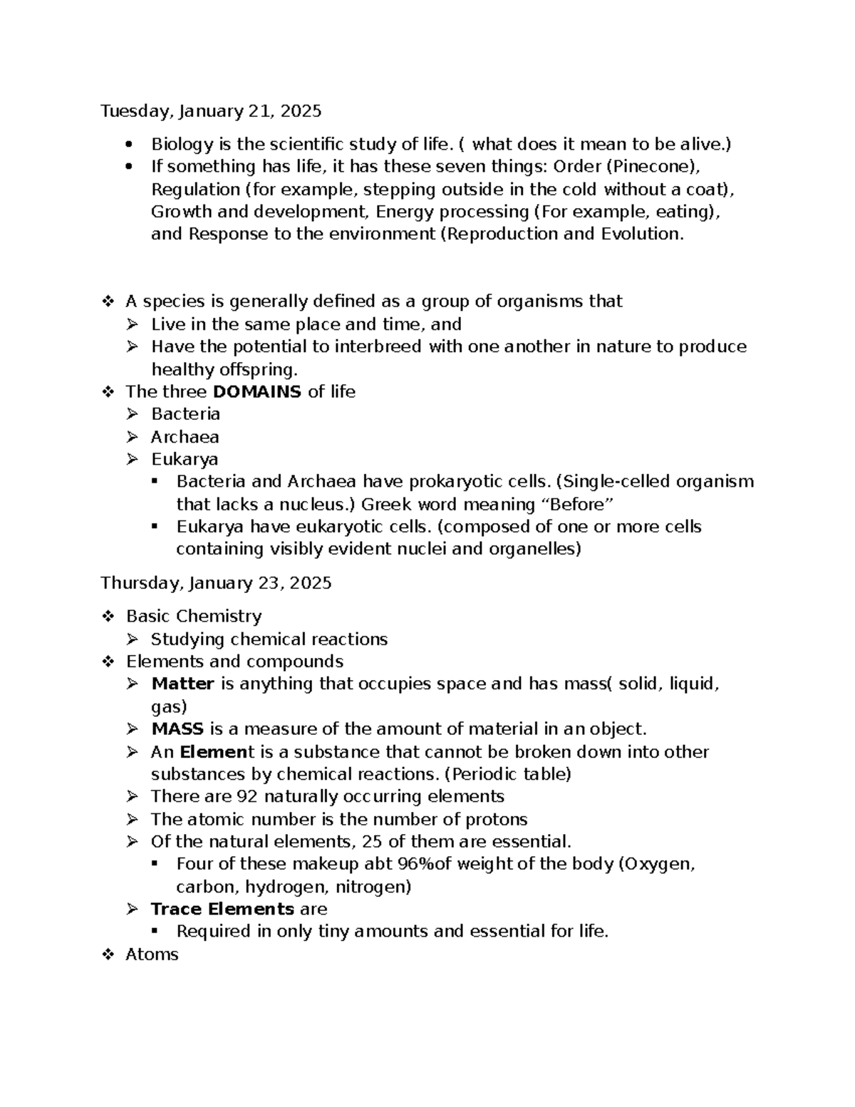 Biology 101: Exploring Molecules of Life and Basic Chemistry Concepts ...