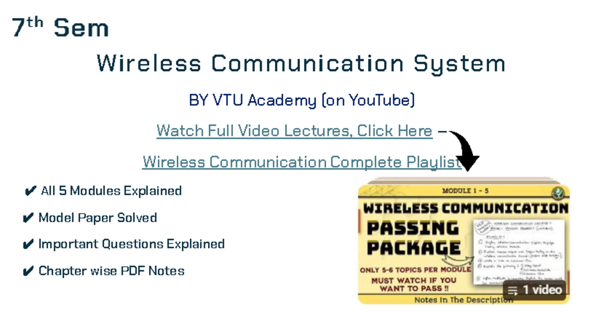 WCS Mod 2 - CDMA & OFDM Fundamentals: Key Concepts & Notes - Studocu
