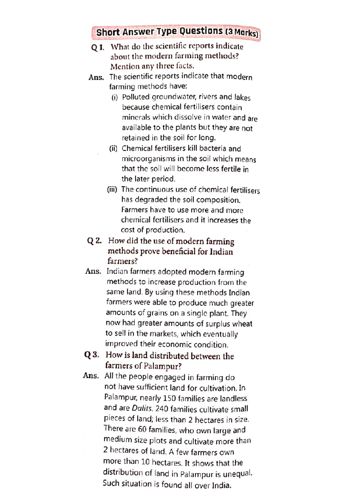Class 9th Economics Chapter 1: Modern Farming Methods & Their Impact ...