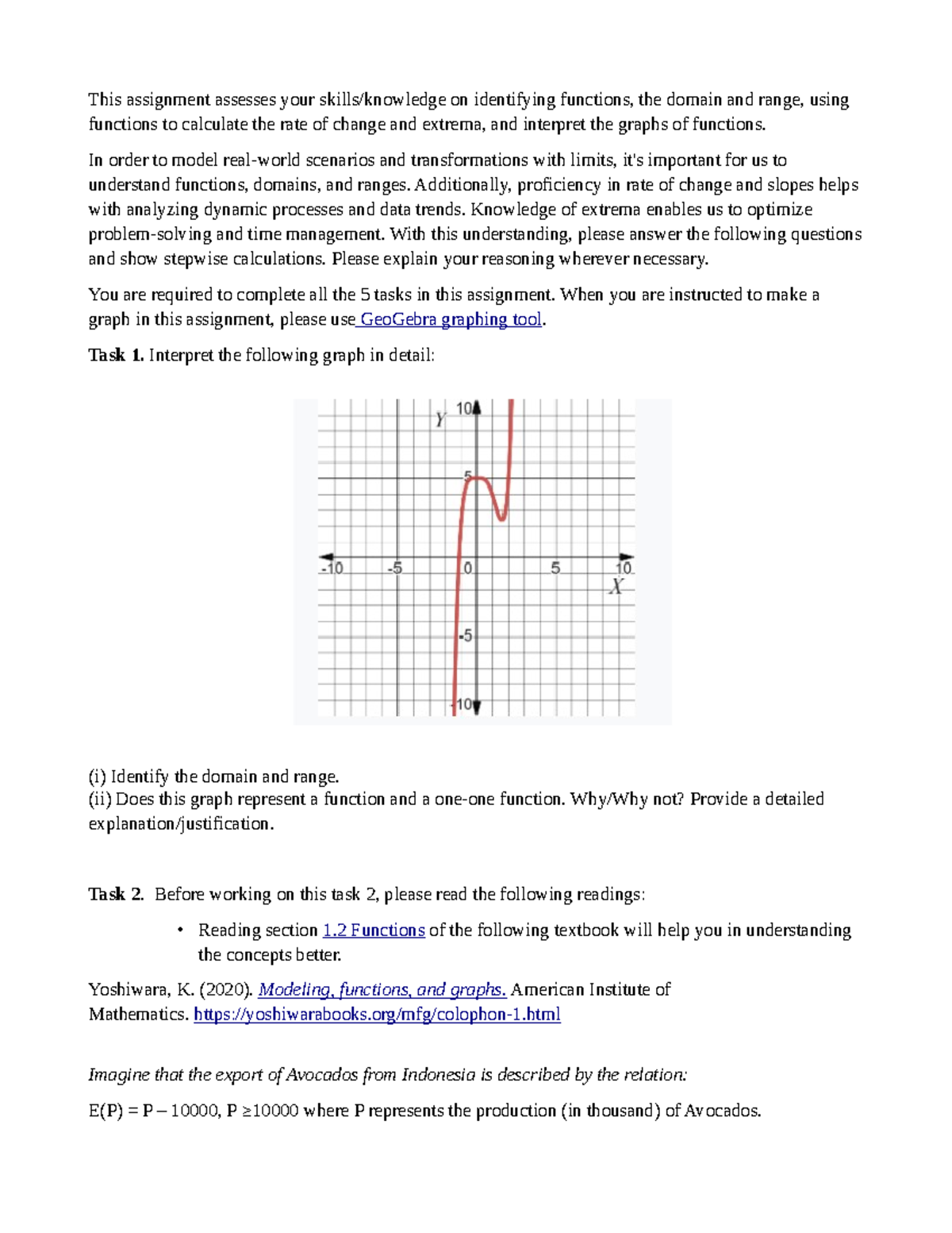 MATH 1201-01 Written Assignment Unit 1 - This assignment assesses your ...