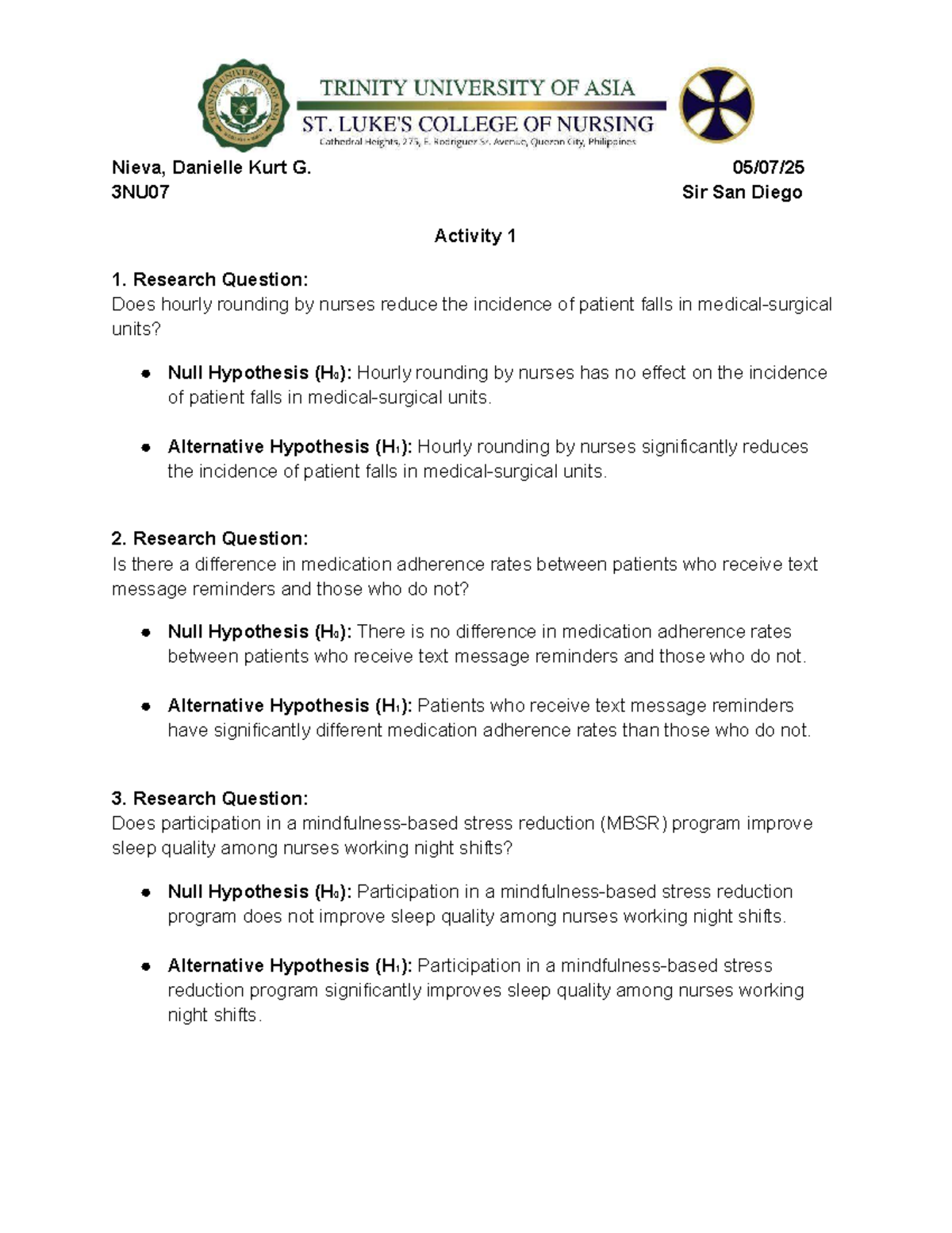 Lec Act 1 Nieva - Data Analytics Activity on Patient Safety and ...