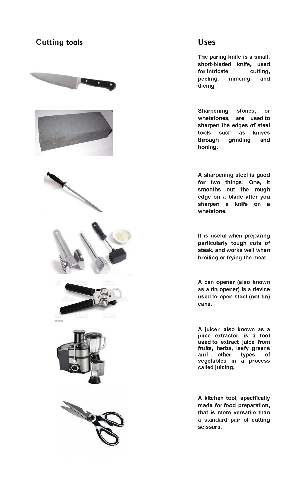 Cutting-tools-uses - cutting tools - Cutting tools Uses The paring ...