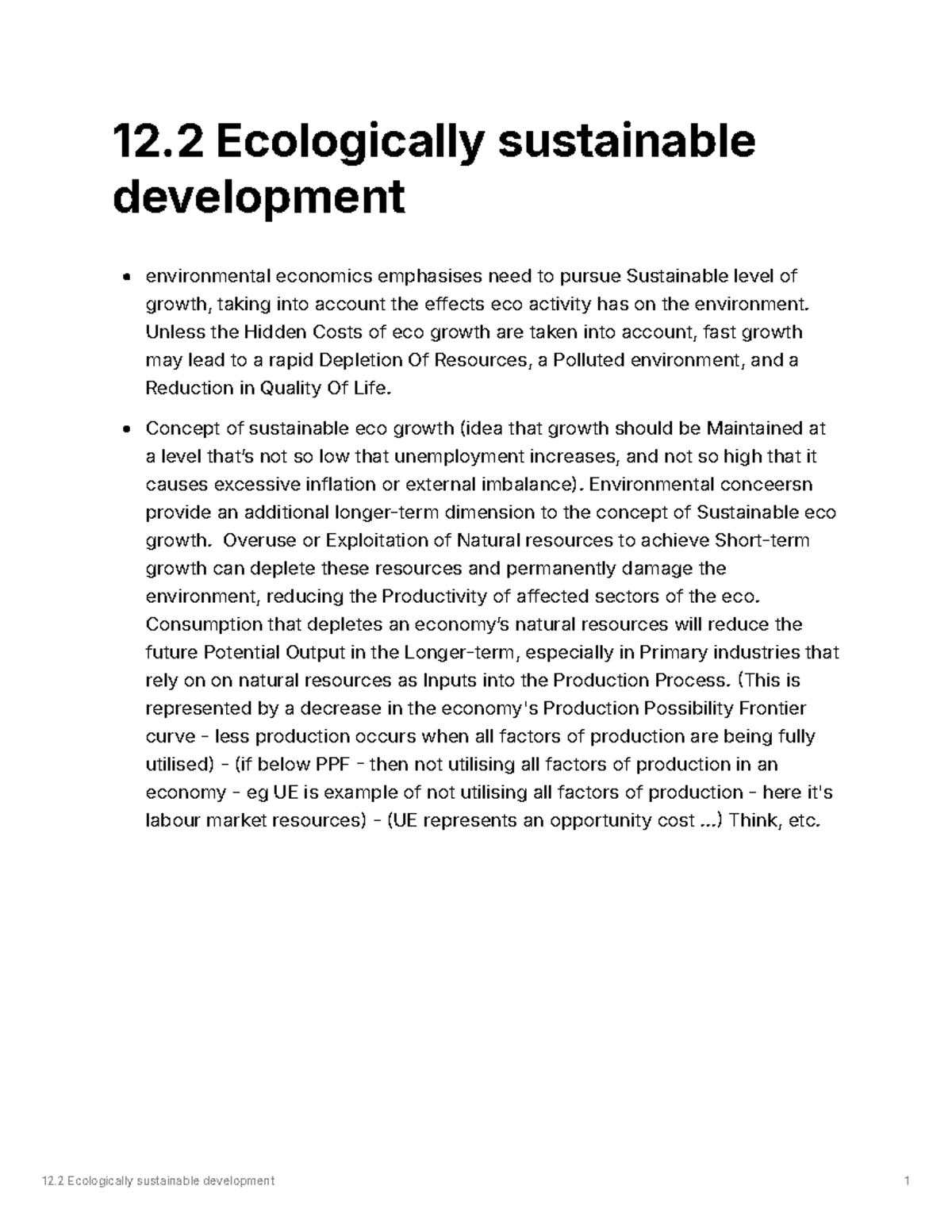 12.2 Ecologically Sustainable Development: Balancing Growth ...