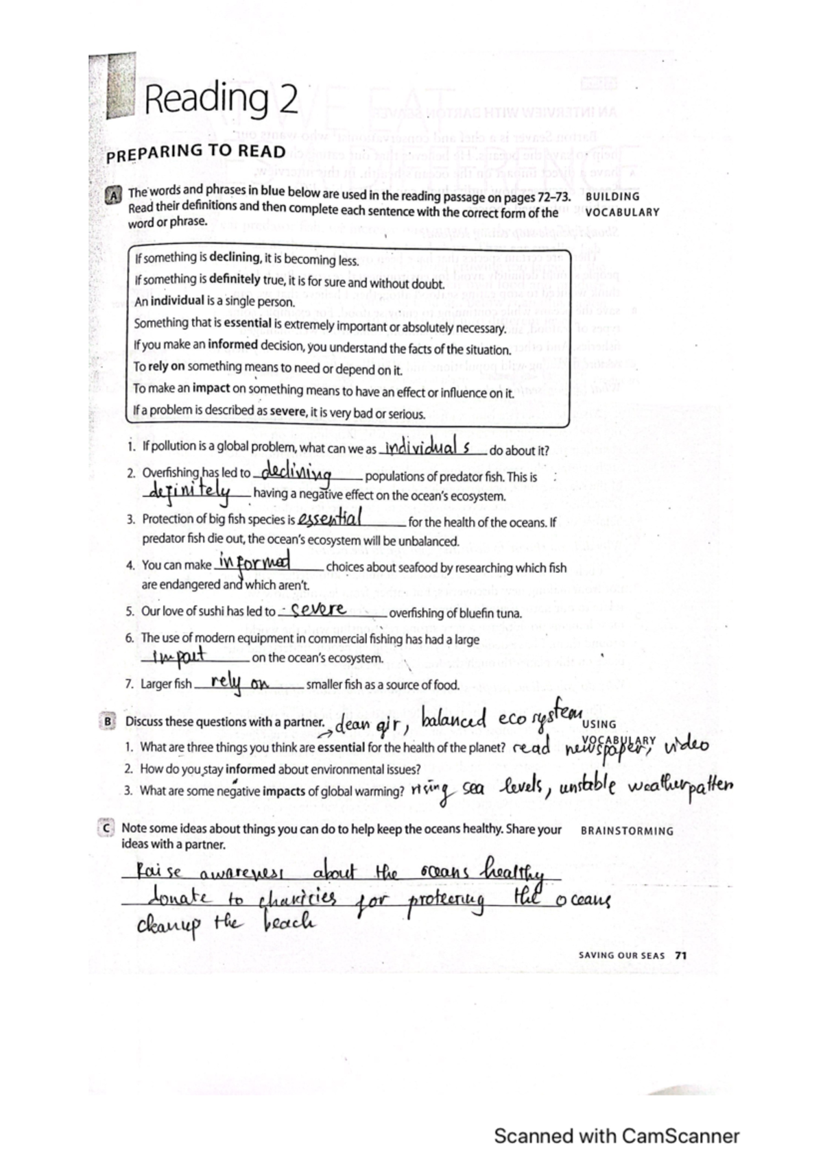 Reading 2 - aaaa - Academic English - Reading and Writing - Studocu