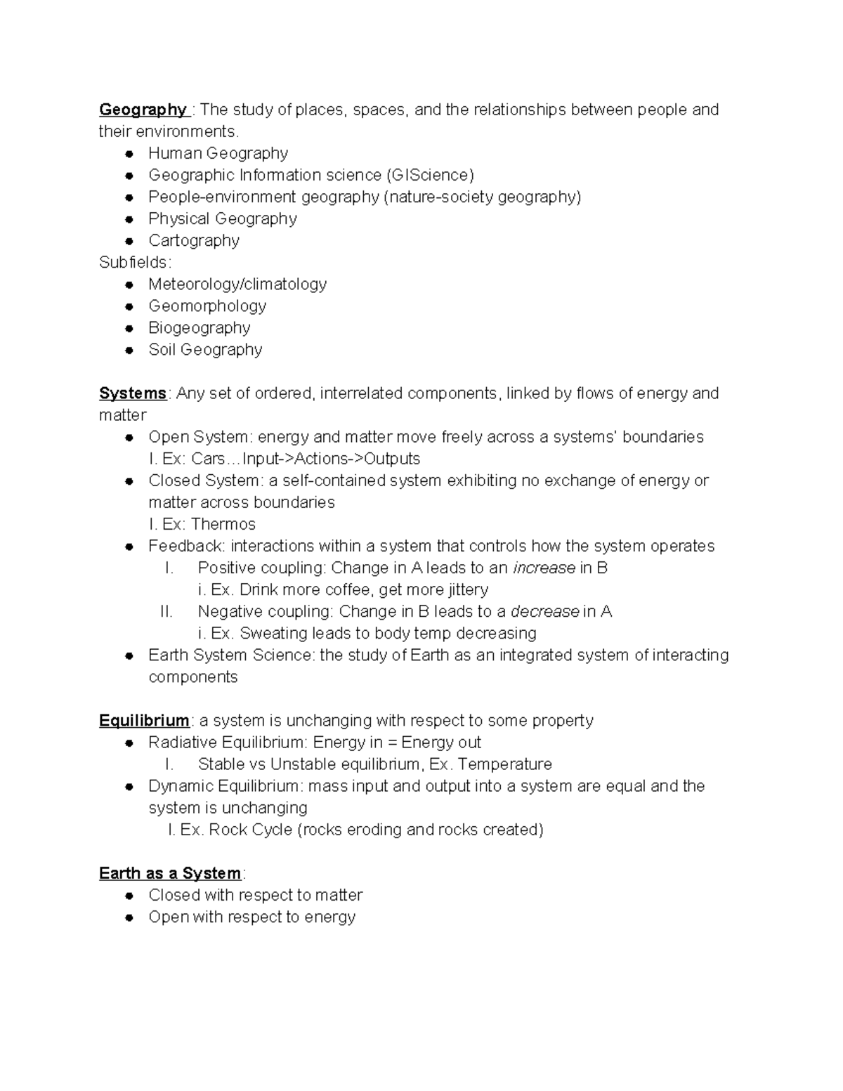 Geography 101: Key Concepts in Human & Physical Geography - Studocu