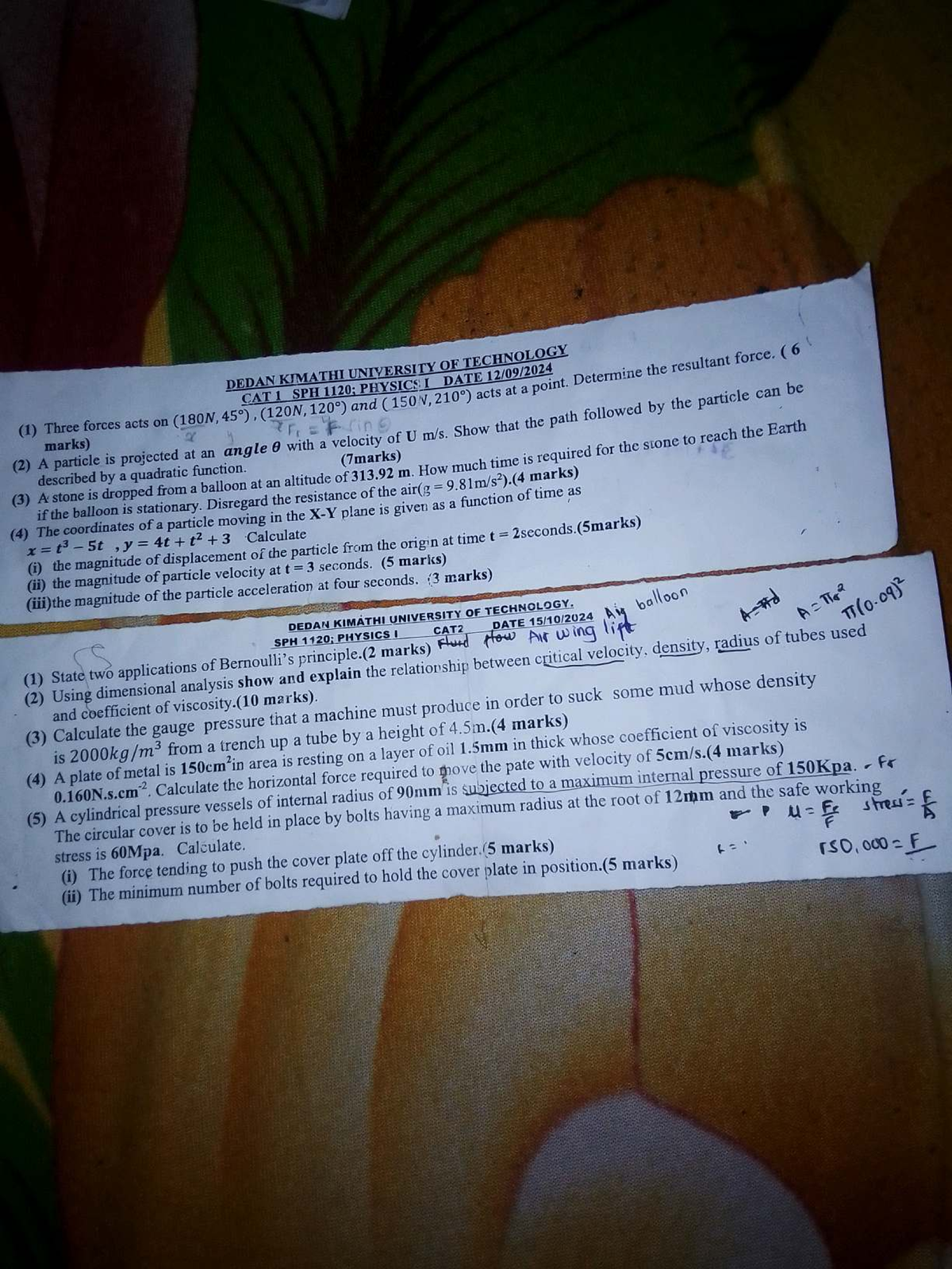 SPH 1120: PHYSICS I - Final Exam Review Notes - Studocu