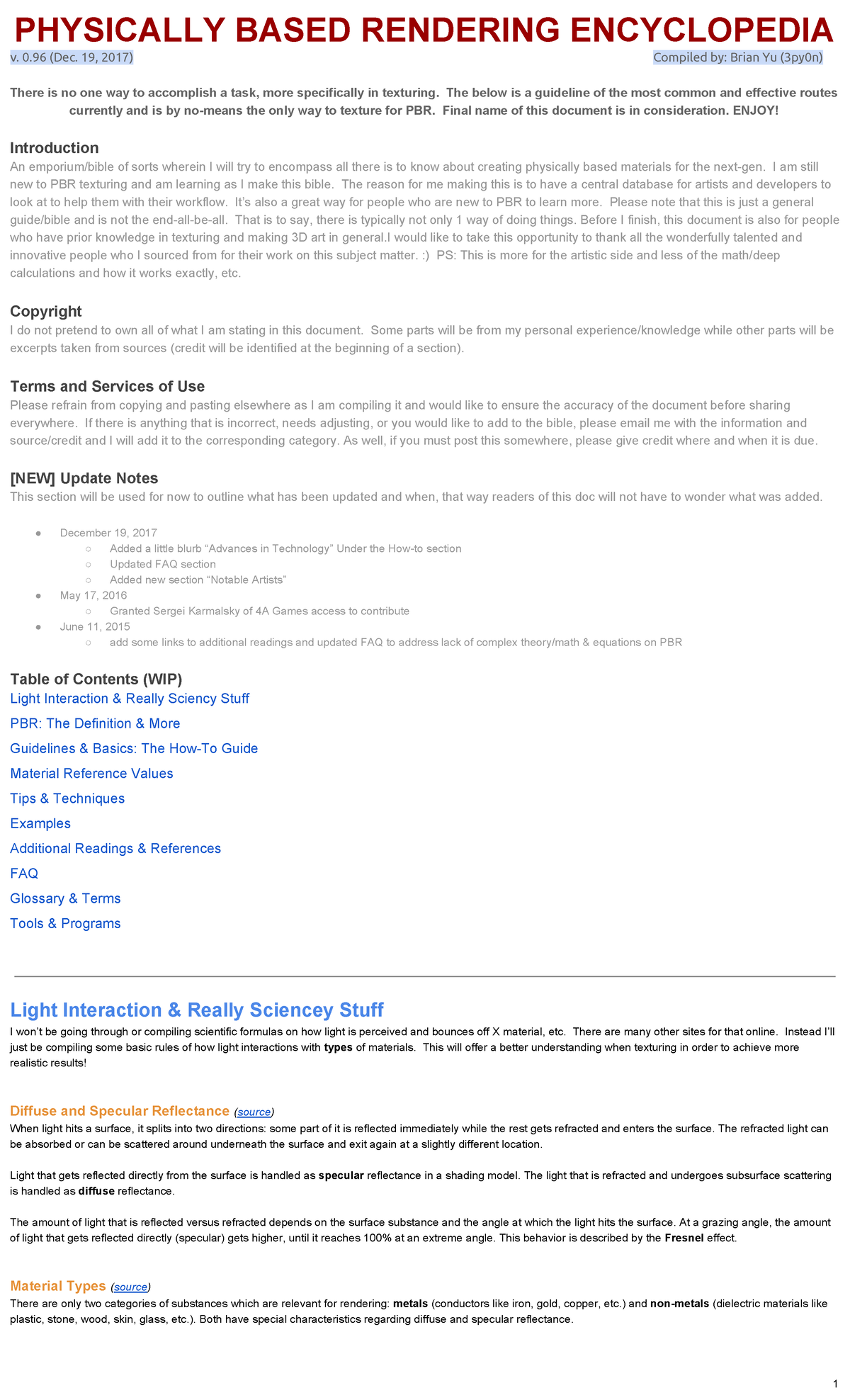 Physically Based Rendering Encyclopedia - PHYSICALLY BASED RENDERING ...
