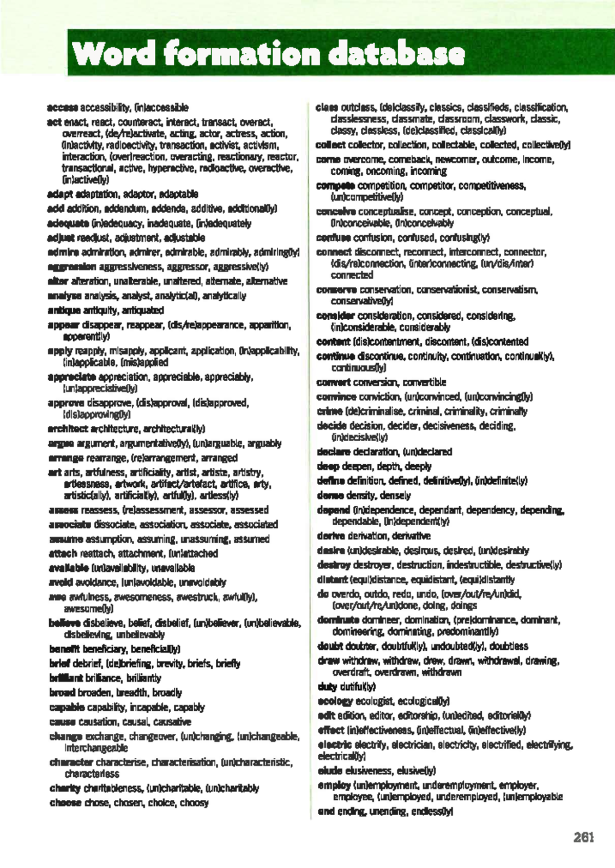 Dest C1-C2: Formation Database Access and Accessibility Notes - Studocu