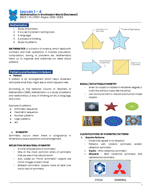 MMW Lesson 5 Answers - NO. Exercise 2 DATE 2. I I 22,500 4. I I 1,200 6 ...