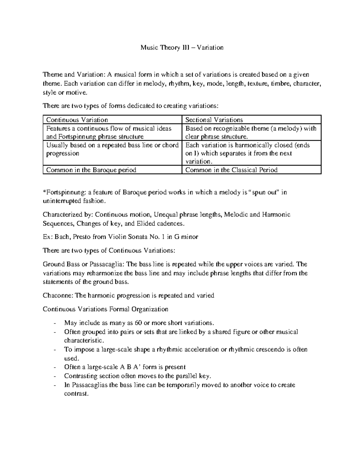 Mtiii Variations - Music Theory Variation Theme and Variation: A ...