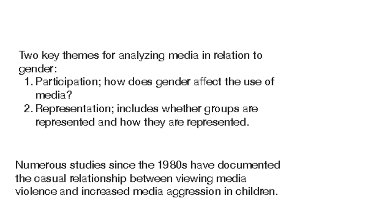 Chapter 9: Analyzing Gender Representation in Media - Studocu